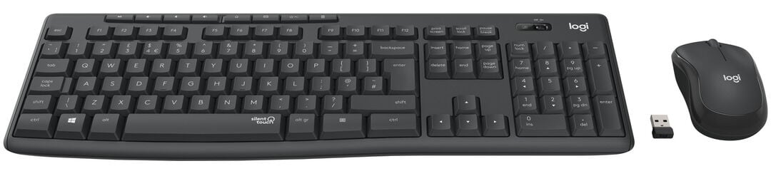 סט מקלדת ועכבר אלחוטיים | צבע שחור | Logitech | Silent MK295 במלאי - פי ...